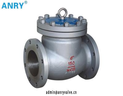 China Carbon Steel RF Flanged Check Valve 150Lb to 600Lb Trim No.8 Threaded Disc for sale