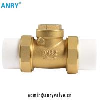 China Brass Check Valve DN50 1/2-4 Inch NPT Threaded 1000 PSI Block Reverse Flow for sale