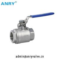China Coupling Nipple 2pc SS Threaded CF8 CF8M Body  Full Port Ball Valve for sale