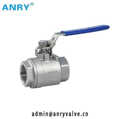China Coupling Nipple 2pc SS Threaded CF8 CF8M Body  Full Port Ball Valve for sale