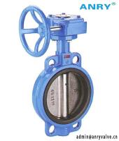China 150LB Fluorine Rubber Wafer Butterfly Valve 304 Stainless Steel D71F4-16P for sale
