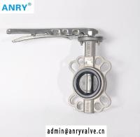 China PN16 Wafer Type Stainless Steel Butterfly Valve EPDM Seat SS304 SS316 Disc 2-24 Inch for sale