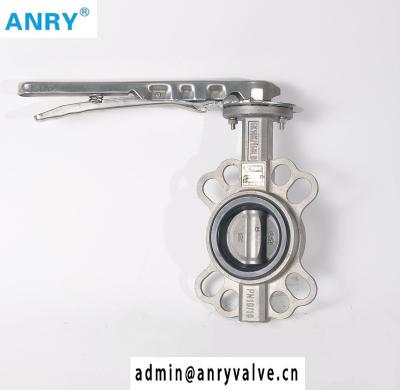 China PN16 Wafer Type Stainless Steel Butterfly Valve EPDM Seat SS304 SS316 Disc 2-24 Inch for sale