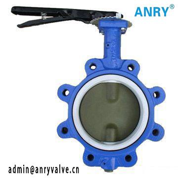 China Soft Sealing Stainless Steel PTFE Seats CI Body Wafer Lug Type Butterfly Valve ANSI 150 for sale