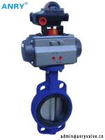 China Pneumatic Actuator Stainless Steel Butterfly Valve NBR EPDM Seat PN10 PN16 for sale