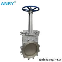 China SS316 Rising Stem Heavy Duty Manual Knife Gate Valve 10Bar DN50-600 for sale