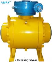 China Forged Steel Trunnion Ball Valve API Class 150-1500 A105 Body Full Bore Fire Safe for sale