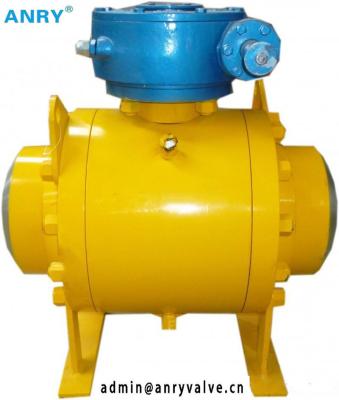 China Forged Steel Trunnion Ball Valve API Class 150-1500 A105 Body Full Bore Fire Safe for sale