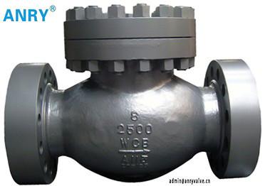 China Class 600-2500 Pressure Seal Swing Check Valve WCB SS304 SS316 Stellite Overlay RF Flange for sale