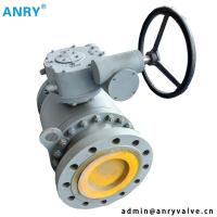 China Forged Steel API 150-1500 A105 Body A105+ENP Ball Flanged Trunnion Ball Valve 2-20 Inch for sale