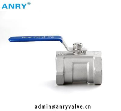 China One Piece Threaded SS Ball Valve PTFE Seat 1/8 to 4 Inch 150 PSI for sale