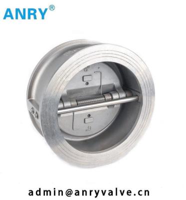 China Stainless Steel CF3M Dual Plate Wafer Check Valve 150Lb 900Lb 2 Inch 60 Inch for sale