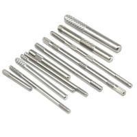 China Custom CNC Screws Aerospace Machined Parts Polished Threaded Stainless Steel Pins for sale