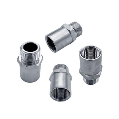 China Custom Male Thread CNC Adapter 304SUS High Precision Turning Machining Parts for sale