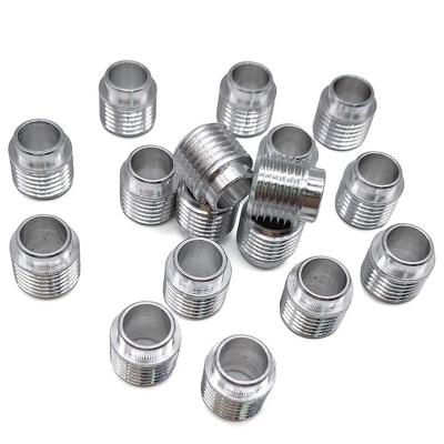 China CNC Turning Thread Male To Female NPT Adapter Swivel Fittings Parts 3/8