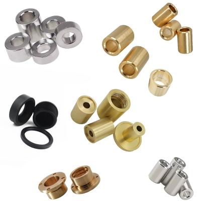 China OEM CNC Metric Sleeve Bushings Reducer Aluminum Metal Stainless Steel Plastic Copper for sale