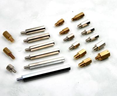 China Threaded PCB Brass Hex Round Standoff Spacers M3 M4 M5 M6 Male Female for sale