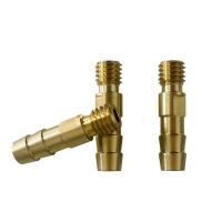 China Custom CNC Turned Components parts Brass Nozzle For Gas Oil Spray Nozzle for sale