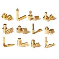 China Cylindrical Turning CNC Brass Parts Adapters Machined Components Accessories Custom for sale
