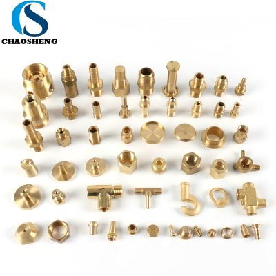 China CHAOSHENG Copper Steel Aluminum Parts CNC Turning Machining Custom Precision Non-standard Hardware Spare Brass Parts for sale