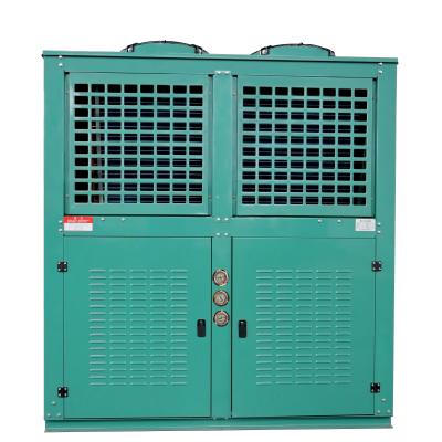China Ultra-Durable Automatic V-Type Semi-Hermetic Condensing Unit with Motor for Convenience Store Freezers Ready-to-Eat Food Cooling for sale