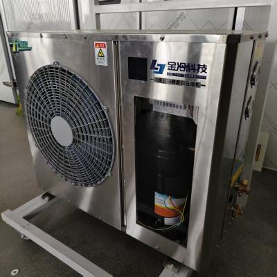 China Metal Type Stainless Steel Energy-saving Wall-mounted Outdoor Condensing Unit Box Type, Copeland Scroll Compressor air Cooler for sale