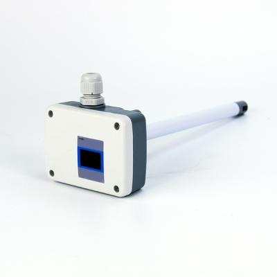 China RS485 modbus 4-20mA duct mount HAVC air velocity transducer/transmitter wind speed direction sensor for sale