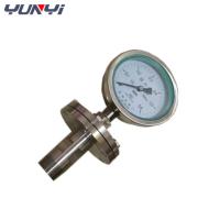China Corrosion Resistant Stainless steel Diaphragm pressure gauge with Flange for sale
