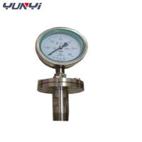 China Corrosion Resistant Stainless steel Diaphragm pressure gauge with Flange for sale