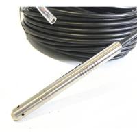 China 19mm Probe 4-20mA Stainless Steel Hydrostatic Piezometer Submersible Water Level Sensor Transmitter for sale