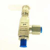 China Stainless Steel Safety Valve Safety Relief Valves Pressure Safety Valve With 6000psi 1/4npt for sale