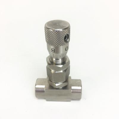 China Ss304 High Pressure Needle Valve 1/4 Inch Micro Metering Needle Valve for sale