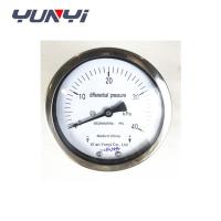 China Pointer Type Stainless steel Differential Pressure Gauge For Gas 100mm for sale