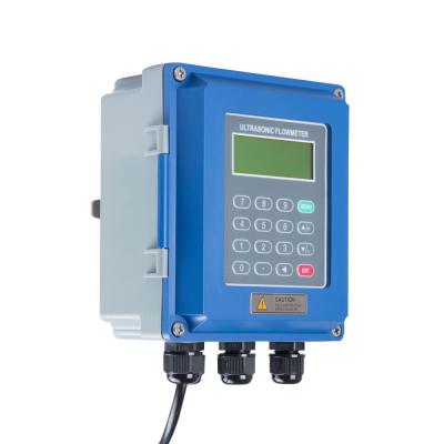 China Wall Mounted Clamp On Ultrasonic Flow Meter Digital Water Flow Meter for sale