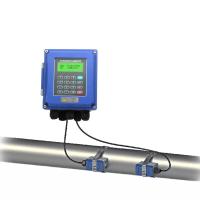 China Wall Mounted Clamp On Ultrasonic Flow Meter Digital Water Flow Meter for sale