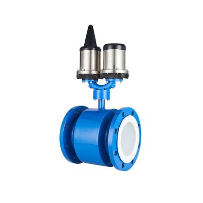 China Magnetic Water Flow Meter Battery Powered Operated Electromagnetic for sale