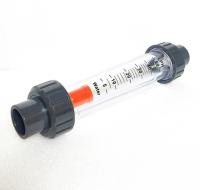 China Anti Corrosion UPVC PVC Flowmeter Plastic Tube Rotameter for sale