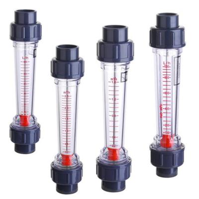 China LZS Preservative Pipeline Type PVC Plastic Float Liquid Air Rotameter for sale