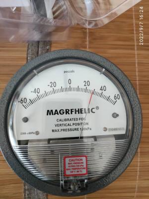 China Analog Air Differential Pressure Gauge -60 - 60pa for sale