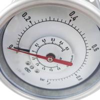 China SS304 SS316 0 - 6KPa Digital Liquid Differential Pressure Gauge Explosion Proof for sale