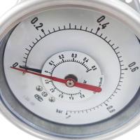 China 100mm Gas Liquid Differential Pressure Gauge For Water Anti Corrosion for sale