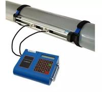 China Water Oil Portable Ultrasonic Flowmeter Clip On Bracket Mounted for sale