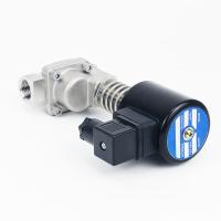 China 300 Degree High Temperature 24V Stainless Steel Steam Solenoid Valve With PEEK Seals for sale