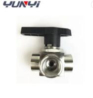 China Stainless Steel SS Welding 3 Way Ball Valve 8500psi for sale