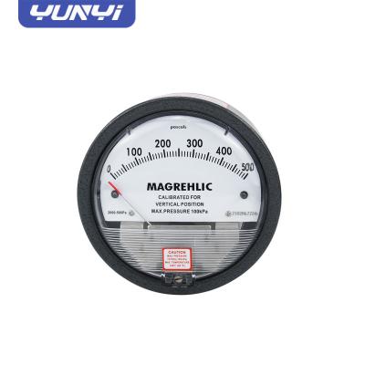 China Maghelix Aluminum Die Casting Differential Pressure Gauge For Pharmaceuticals Industry Use for sale