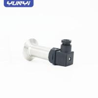 China Anti Blocking Flush Diaphragm Pressure Transmitter Sensor Silicon Flat Film Sanitary Pressure Transducer Sensor for sale