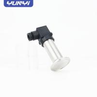 China Anti Blocking Flush Diaphragm Pressure Transmitter Sensor Silicon Flat Film Sanitary Pressure Transducer Sensor for sale