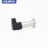 China Anti Blocking Flush Diaphragm Pressure Transmitter Sensor Silicon Flat Film Sanitary Pressure Transducer Sensor for sale