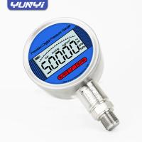 China Digital Pressure Gauge With Pressure Relief Valve Stainless Steel Case For Gas And Liquid Application for sale