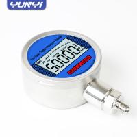 China Digital Pressure Gauge With Pressure Relief Valve Stainless Steel Case For Gas And Liquid Application for sale